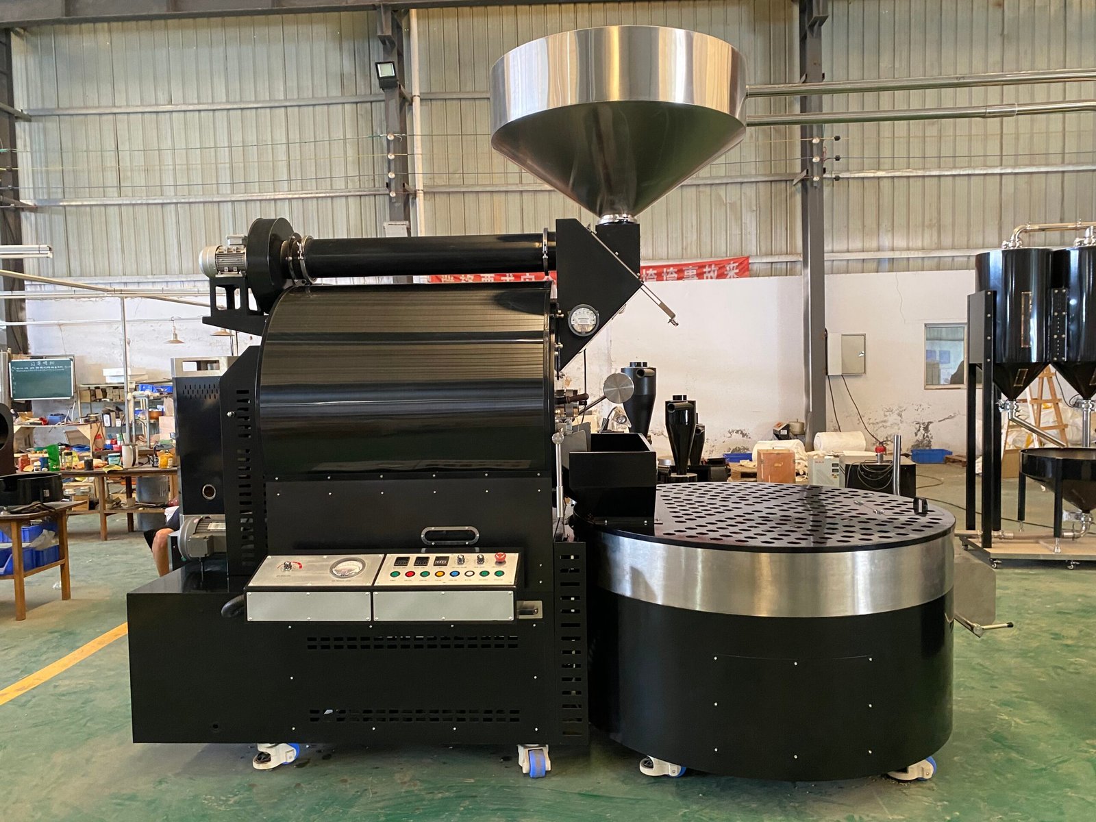 The ventilation system of the coffee roaster - crownfoodmachine.com